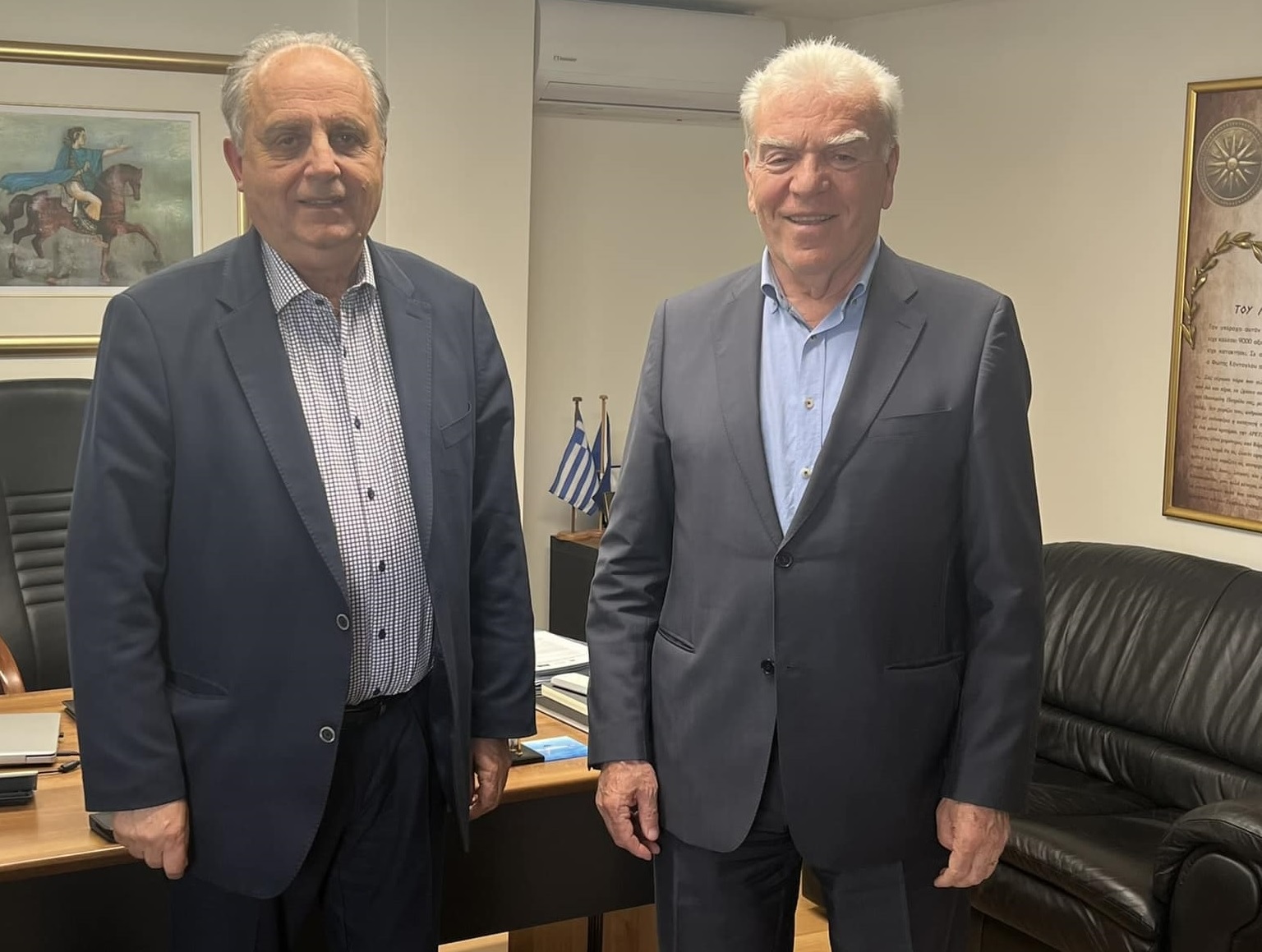 Συνάντηση Γιάννου με τον Πρόεδρο του Επιμελητηρίου Ιορδάνη Τσώτσο ...